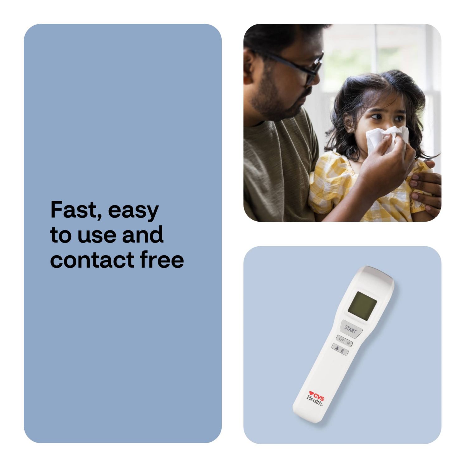 CVS Health One Touch Non Contact Infrared Thermometer