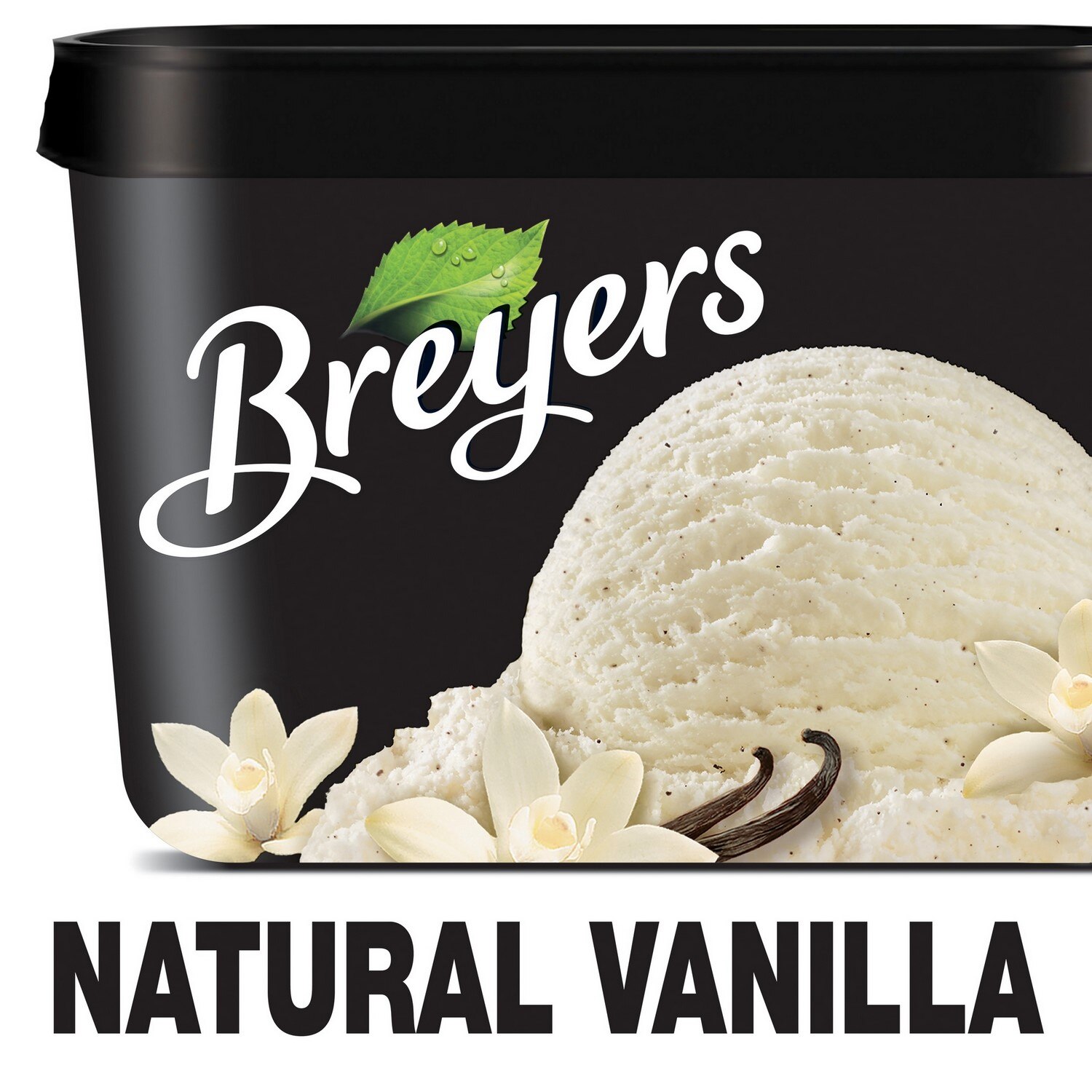 Breyers Ice Cream Natural Vanilla 100 Grade A Milk And Cream 48 Oz