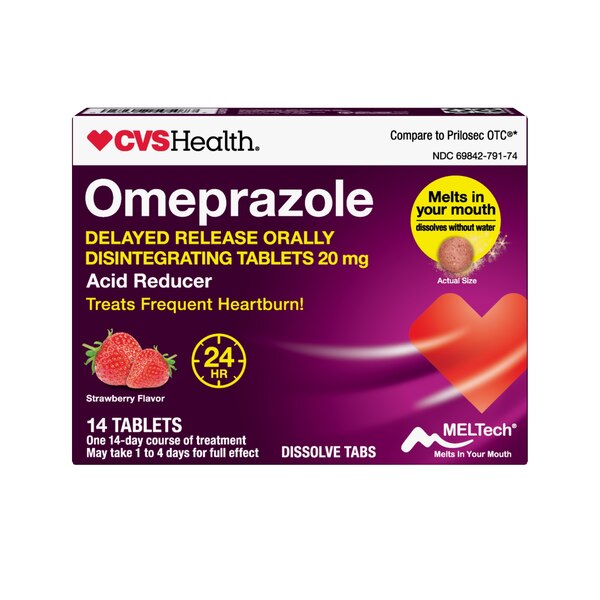 Cvs Health Omeprazole Delayed Release Acid Reducer Disintegrating Tablets Pick Up In Store